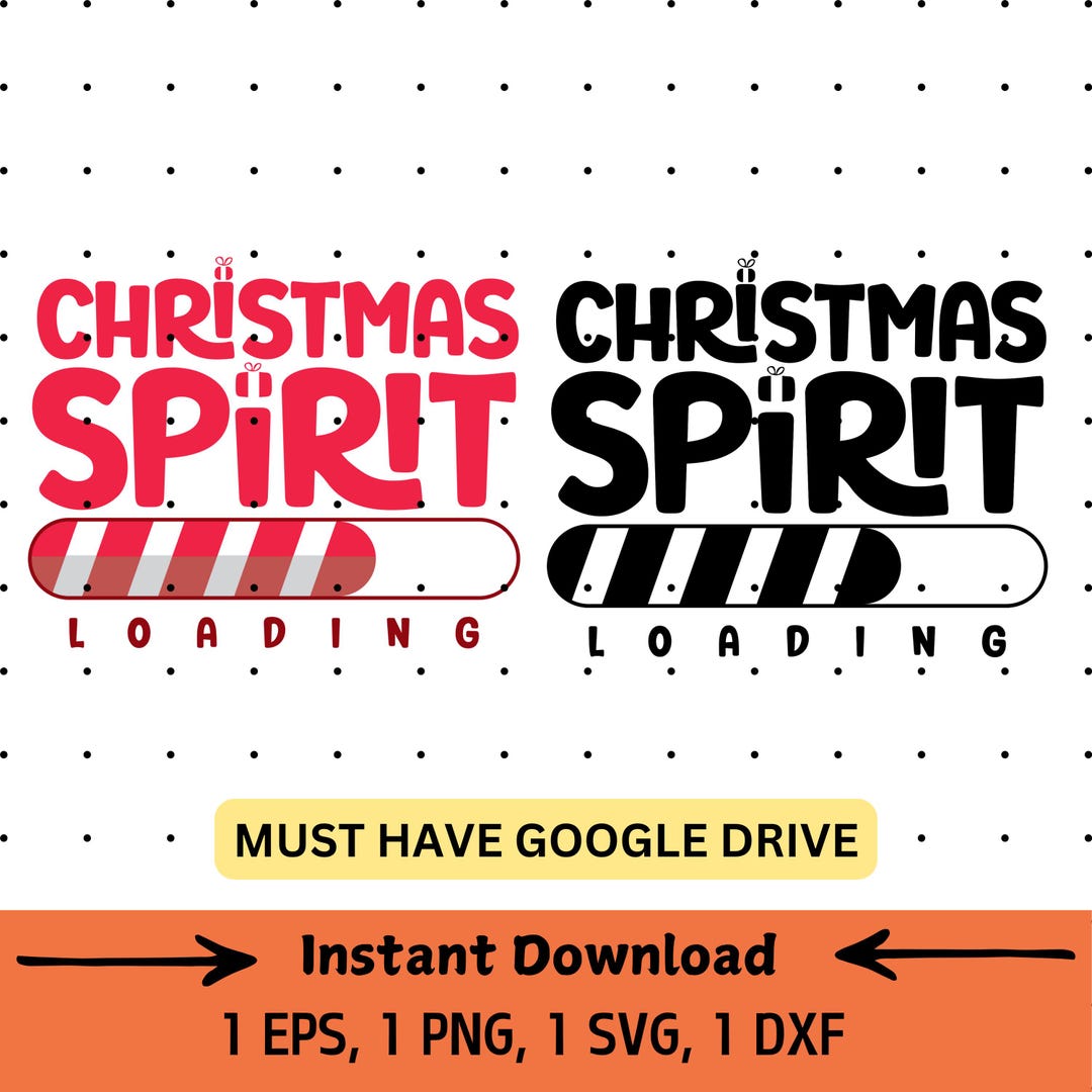 Christmas Loading SVG File, Holiday Clipart, Xmas Digital Download ...
