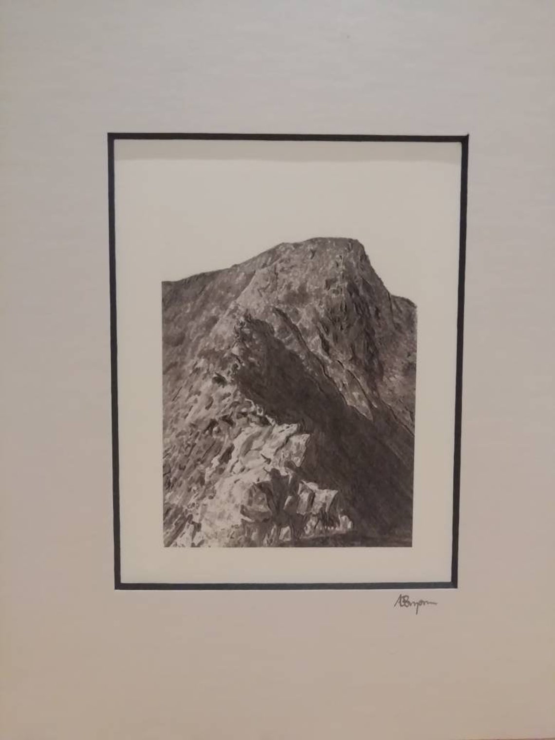 Pencil Drawing Print of Sharp Edge, Blencathra, Lake District - Etsy UK