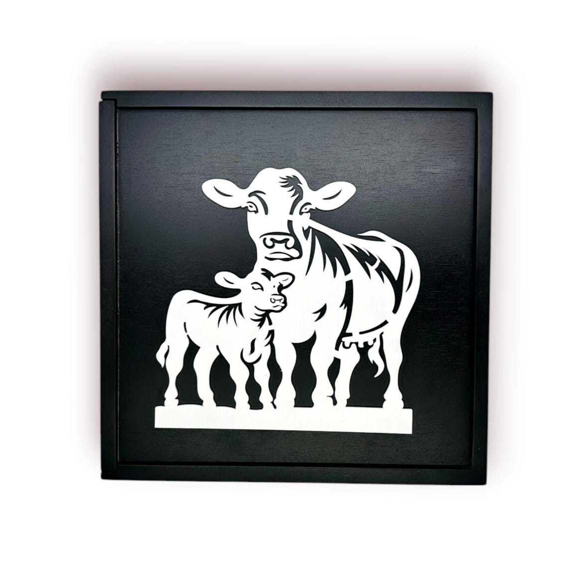 Handmade Wooden Cow & Calf Storage Box: Keepsake Treasure Box - Etsy