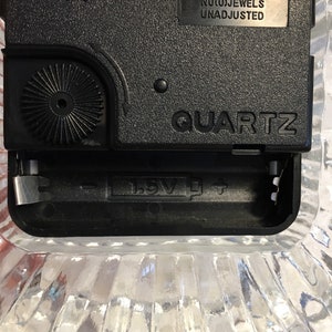 Vintage Michael C Fina 5th Ave. Quartz Battery Desk Clock Hand Cut ...