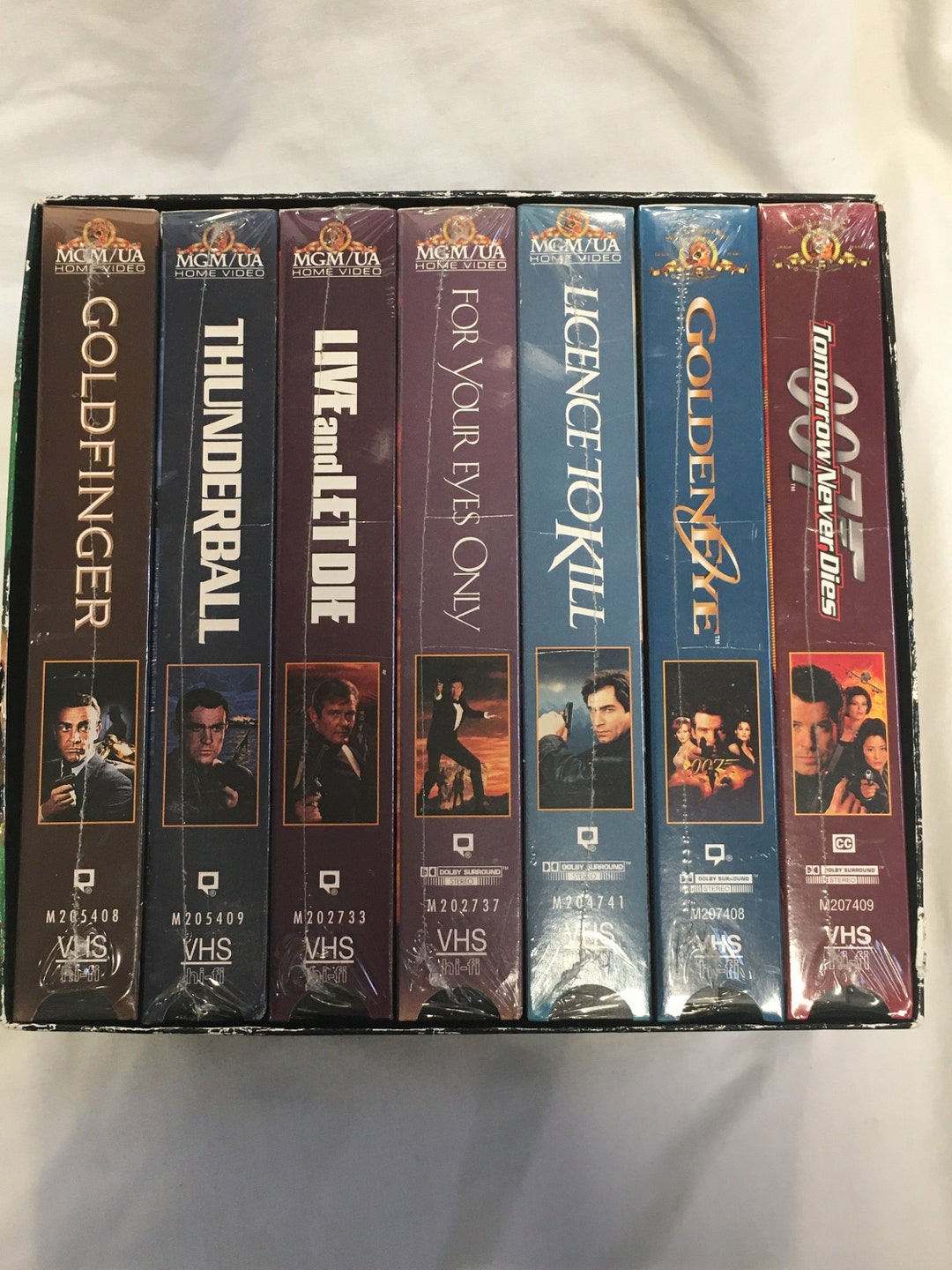 The James Bond 007 Collection VHS Vintage Movies box Opened-movies Sealed See Photos and ...