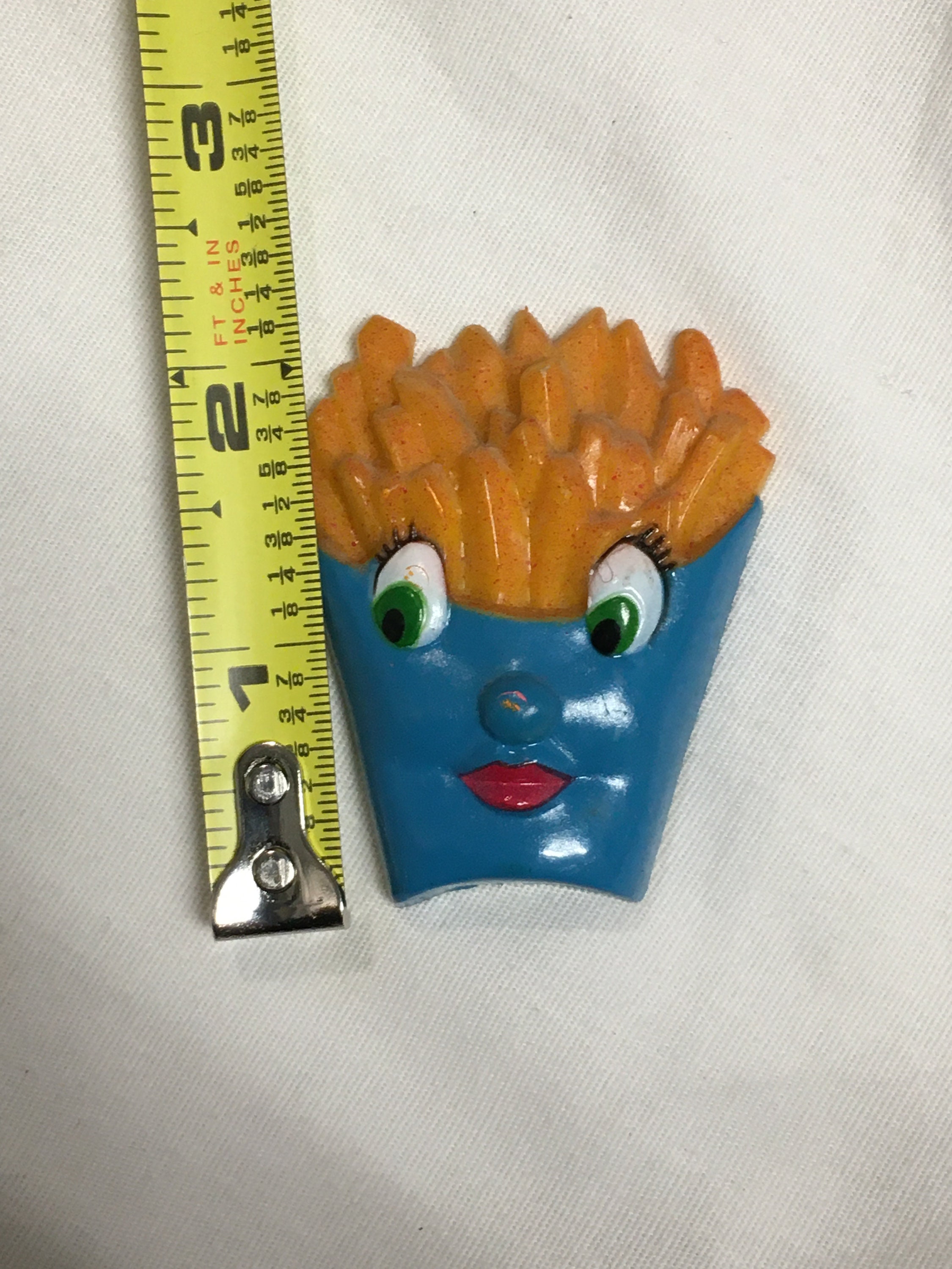 Vintage Kitsch Kitschy French Fries Junk Food Refrigerator Magnet ...