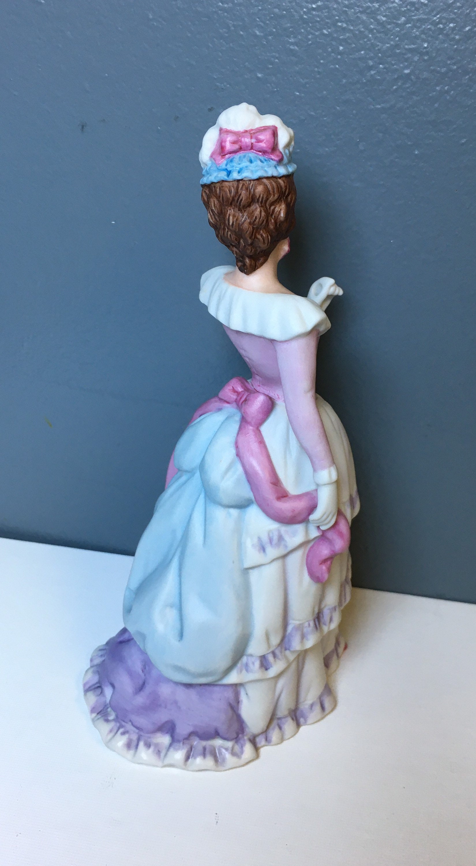 Vintage 1980 Homco Porcelain Victorian Lady Woman in White Dress With ...