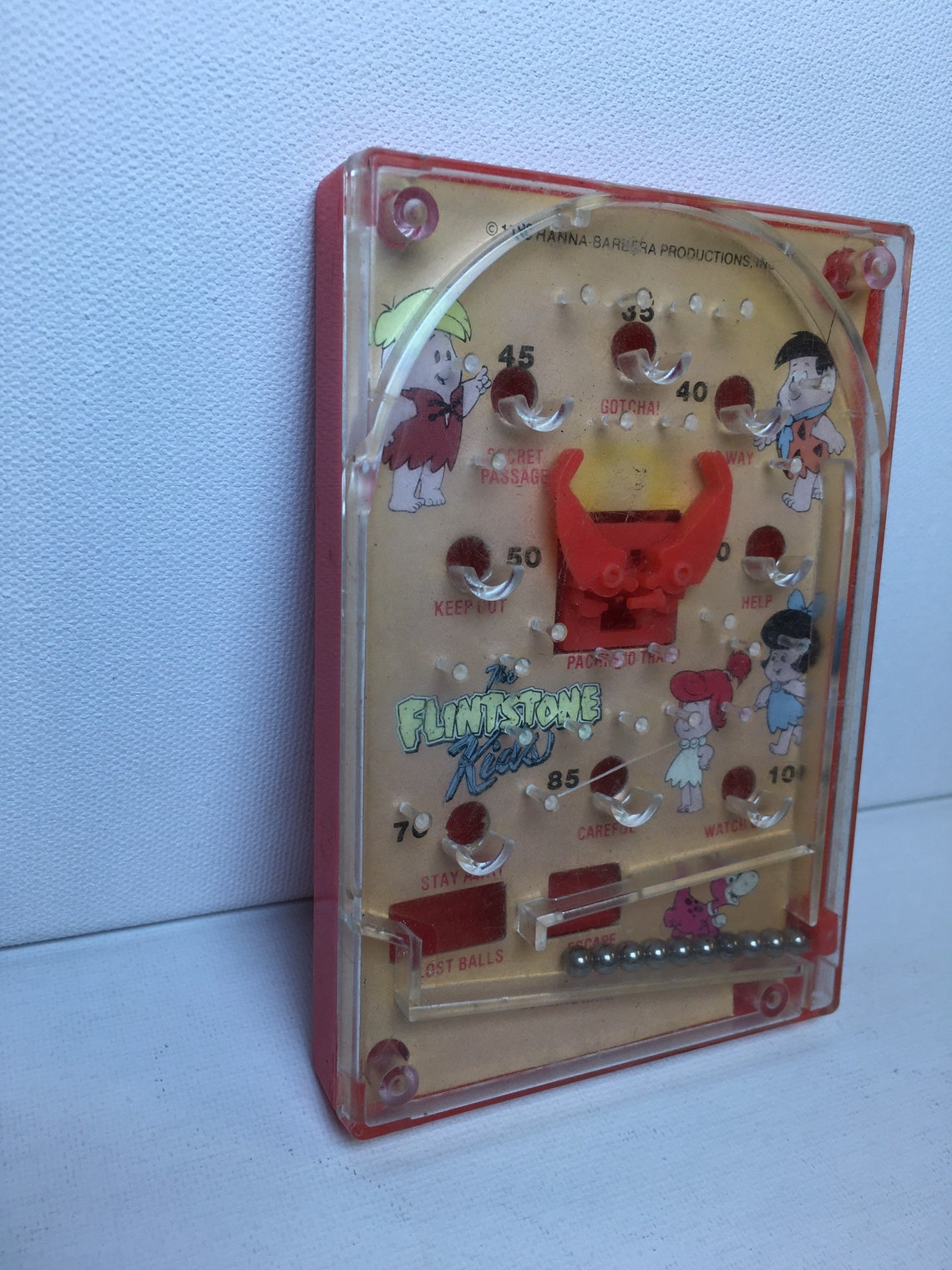 Vintage Antique 1986 Pinball Handheld Game the Flintstones Kids ...