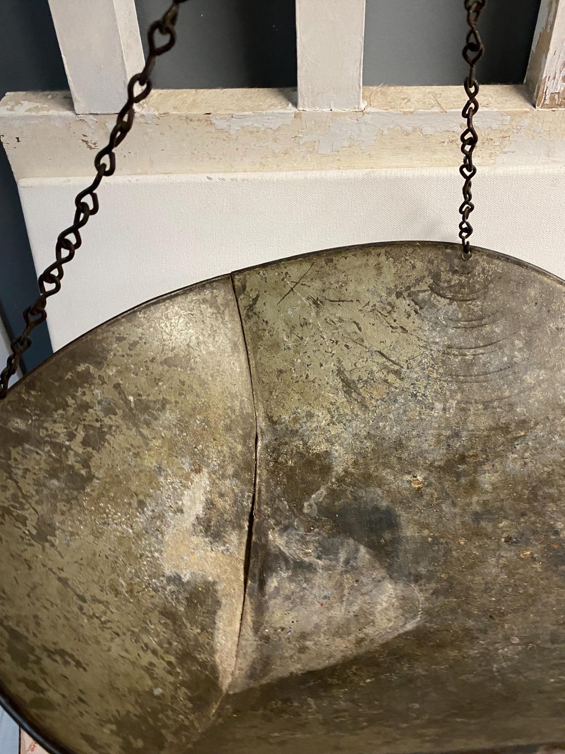 Vintage Hanging Produce Scale Hansen Metal Bin Farmhouse Farm Kitchen ...