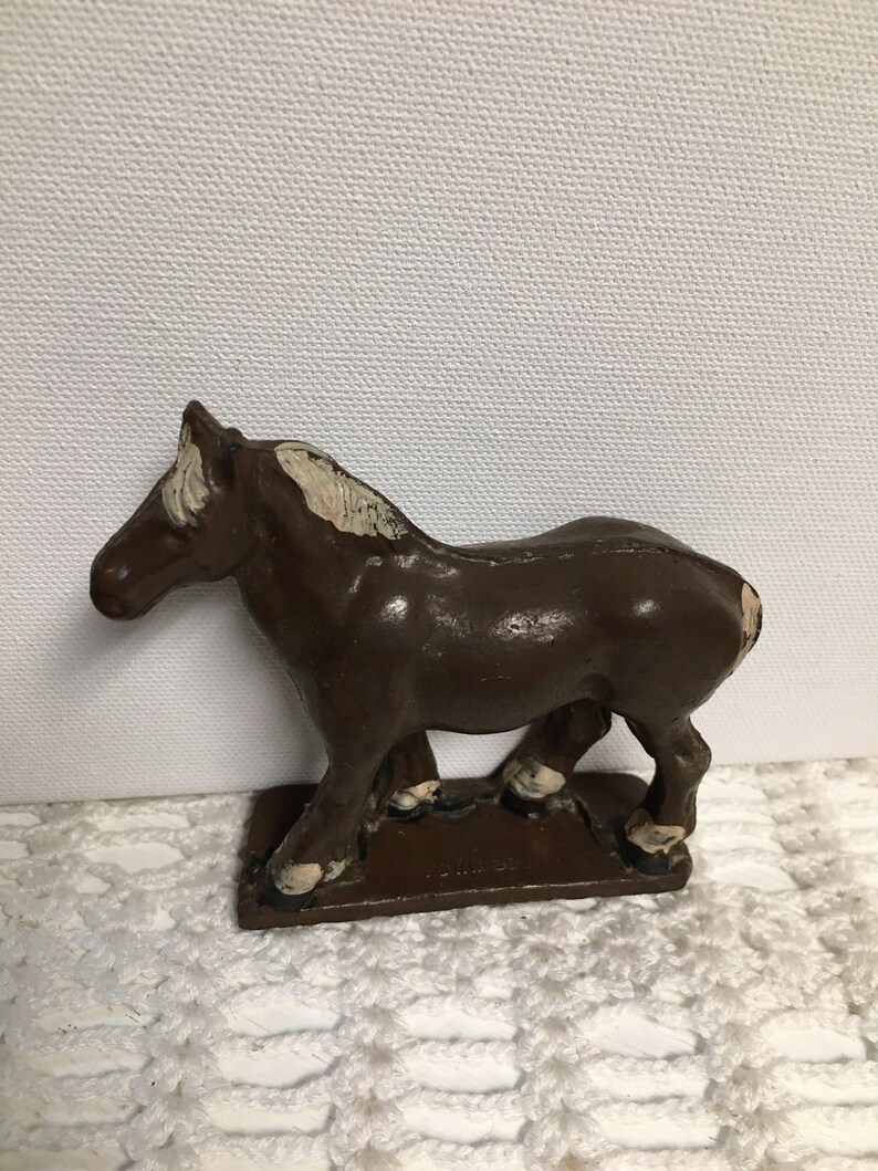 Vintage | 1940s | Toy | Draft Horse | Aub-rubr | Hard Rubber Horse ...