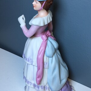 Vintage 1980 Homco Porcelain Victorian Lady Woman in White Dress With ...