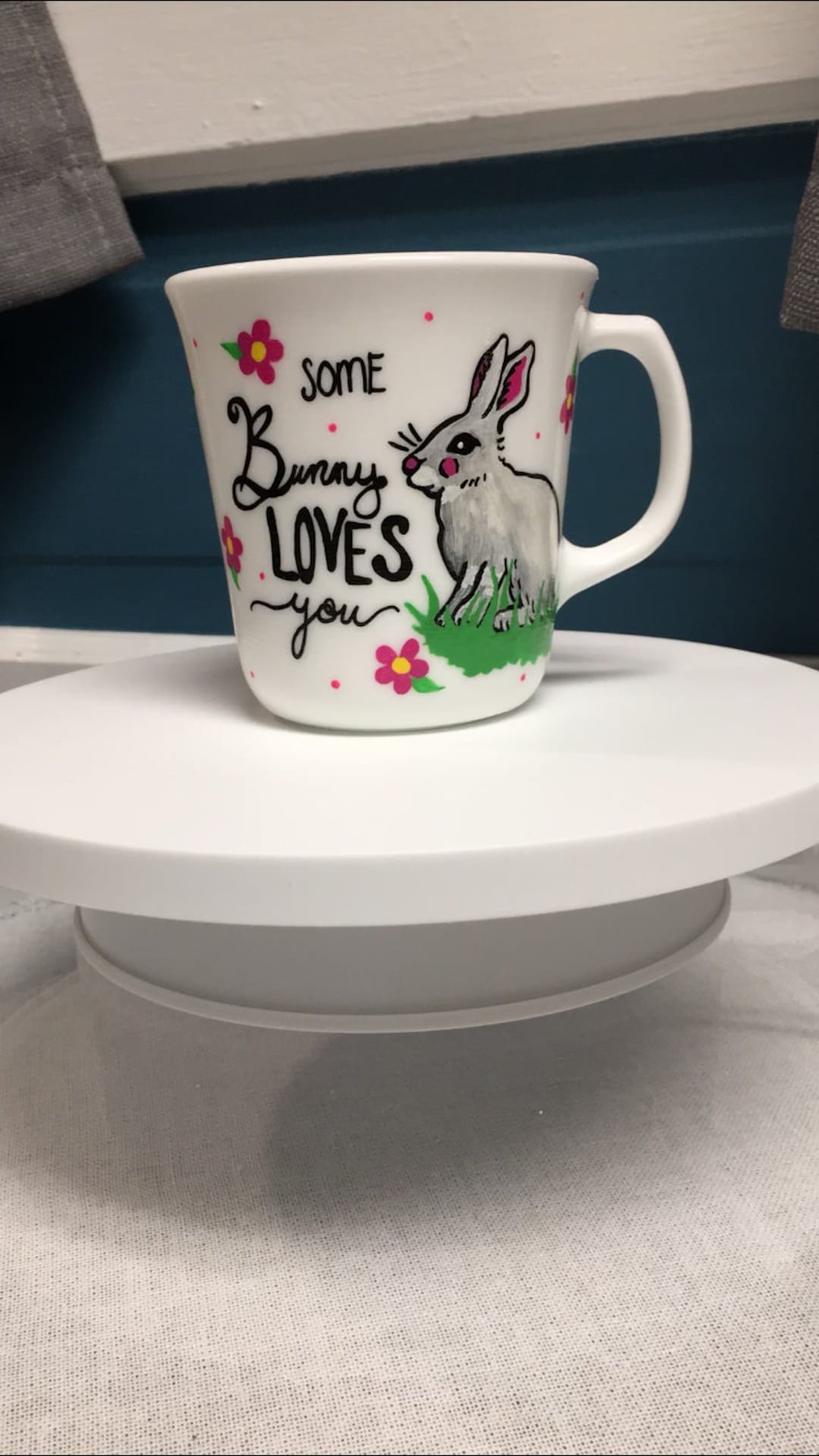 Coffee Mug | Painted Mug | Easter Gift | Easter Bunny | Easter Mug ...