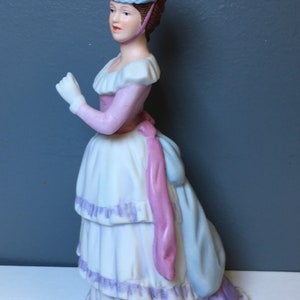 Vintage 1980 Homco Porcelain Victorian Lady Woman in White Dress With ...