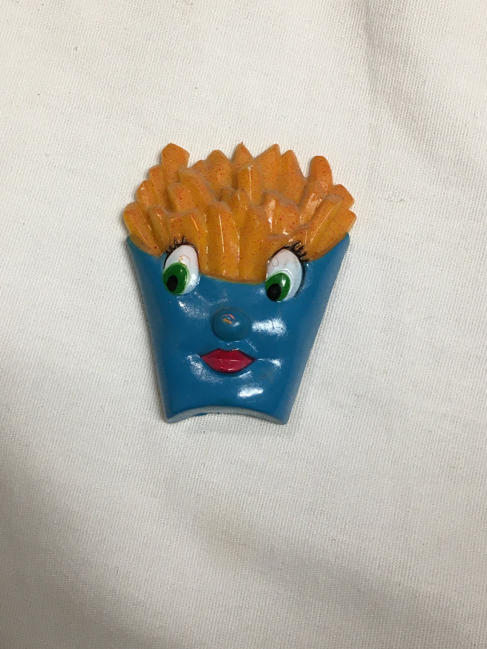 Vintage Kitsch Kitschy French Fries Junk Food Refrigerator Magnet ...