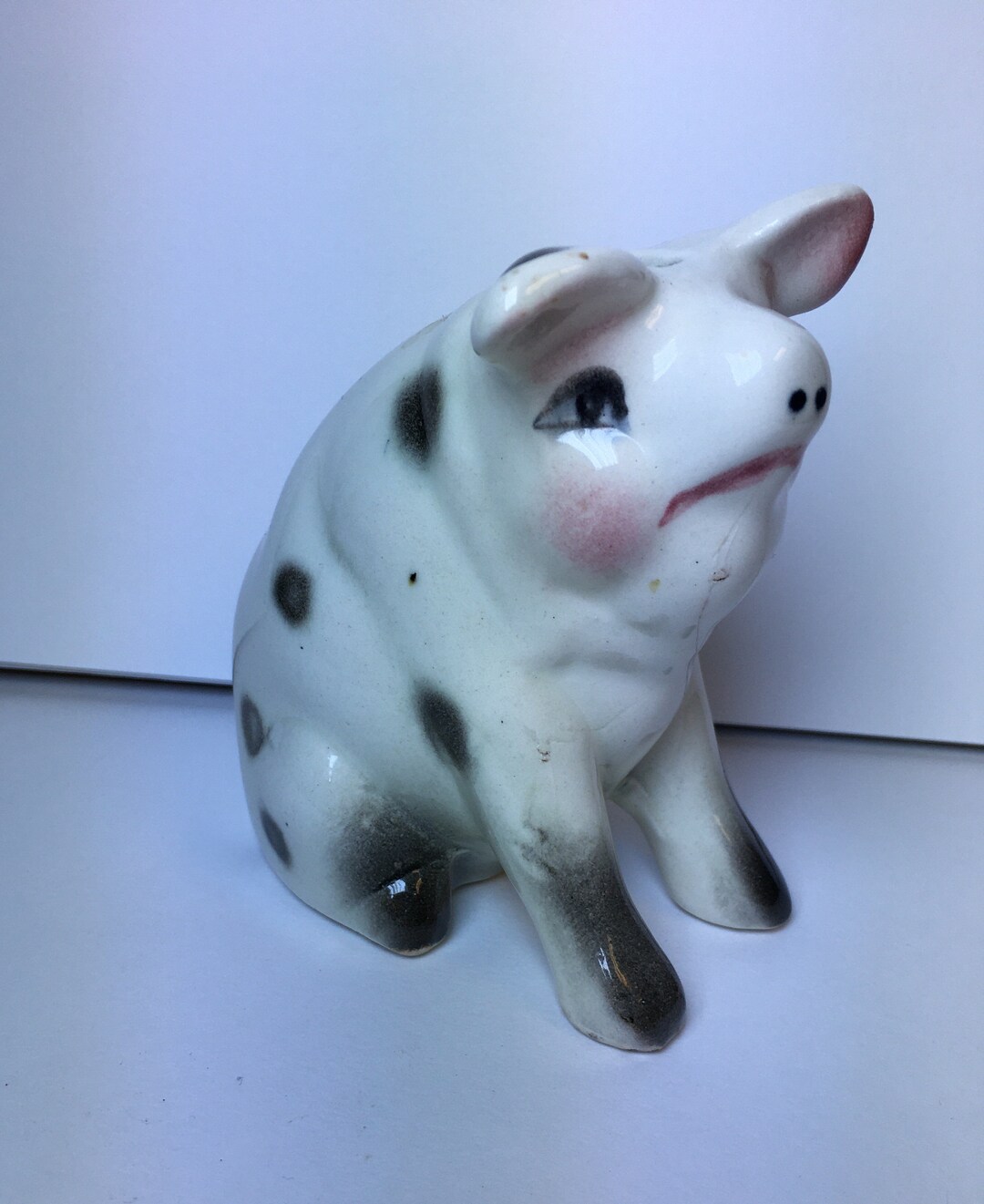 Rare Vintage Antique Ceramic Pig Piggy Bank - Etsy