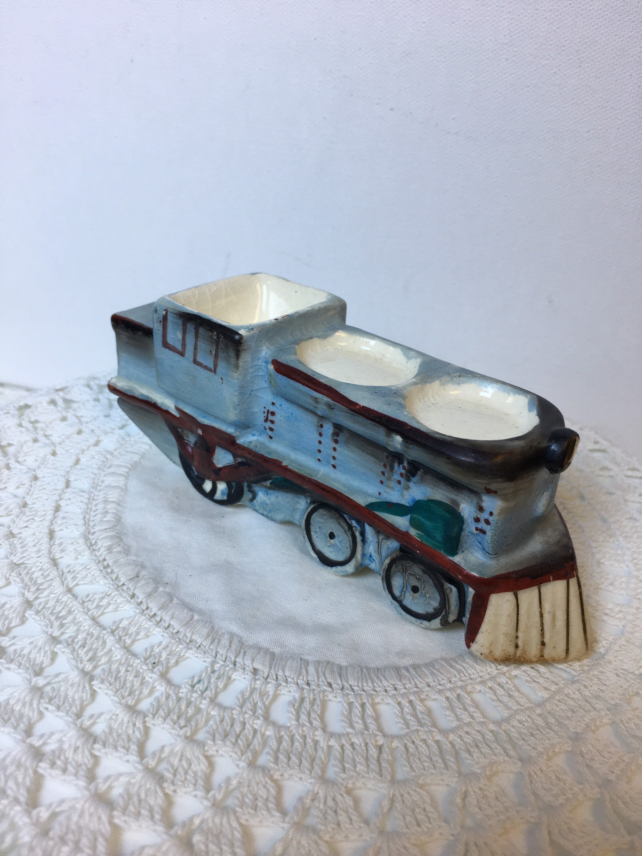 Vintage 1950s Mid Century Porcelain Train Locomotive - Etsy