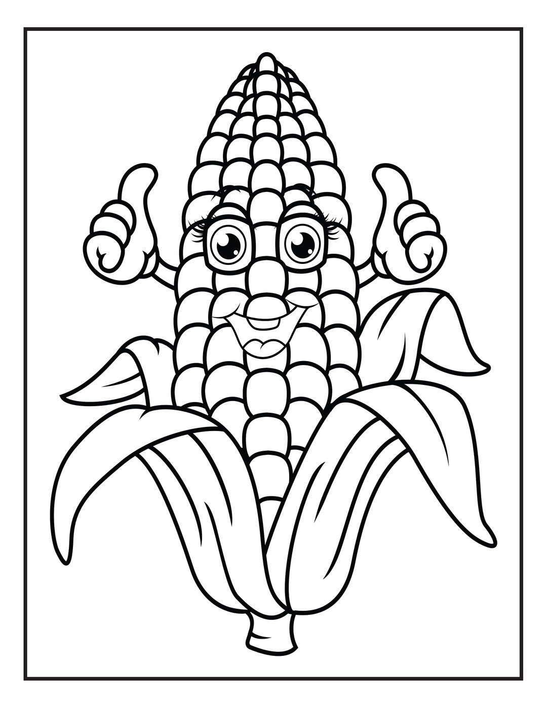 16 Vegtables Coloring Pages Pack - Etsy
