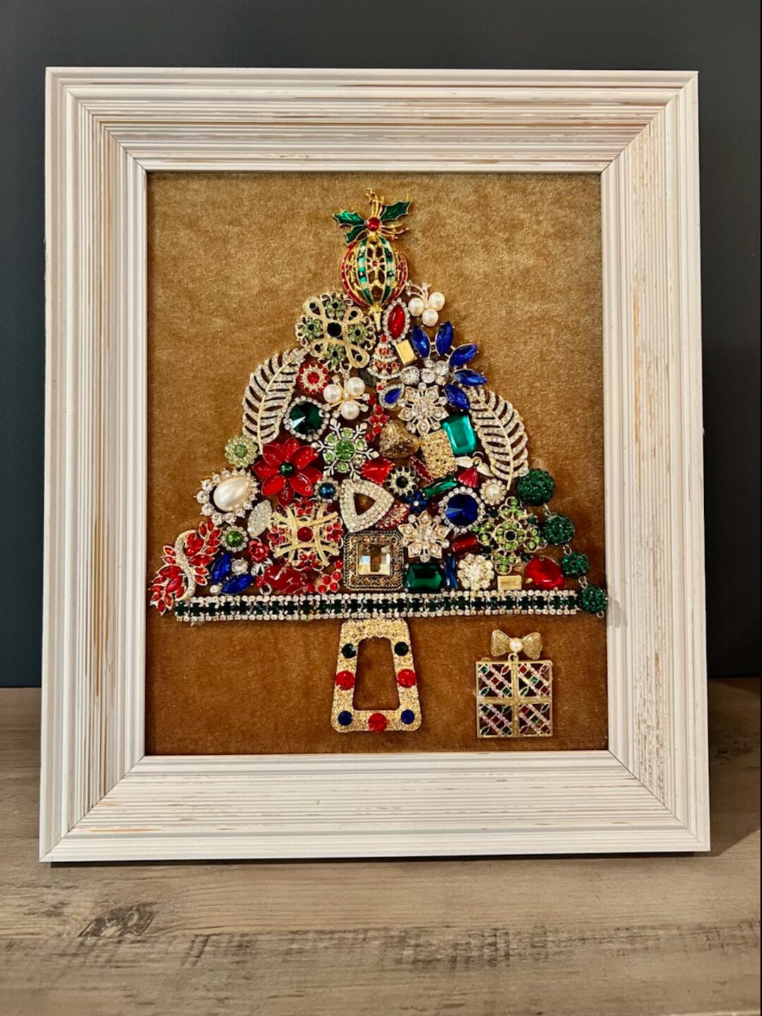 Jewelry Christmas Tree, Jewelry Tree, Jewelry Art, Unique One of a Kind ...