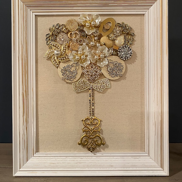 Jewelry Christmas Tree Framed - Etsy