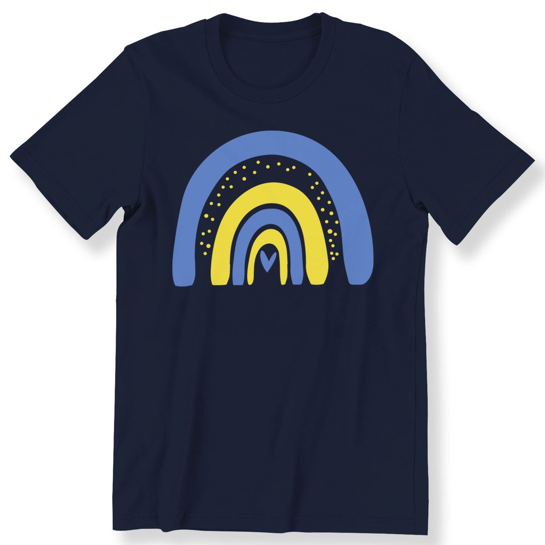 Ukraine Support for Men and Woment-shirt Graphic Tee Ukraine Rainbow ...