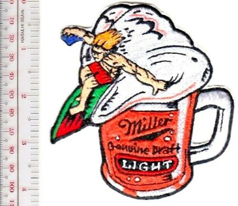 Beer Surfing Miller Genuine Draft Light Beer Surfer 1980's - Etsy