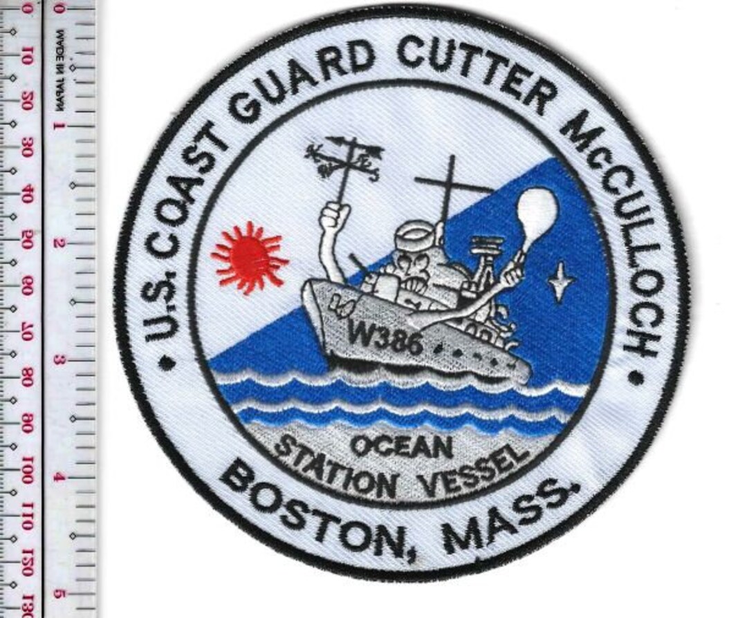 US Coast Guard Vietnam CG Cutter Mcculloch WHEC-386 1972 Boston_ Mass ...