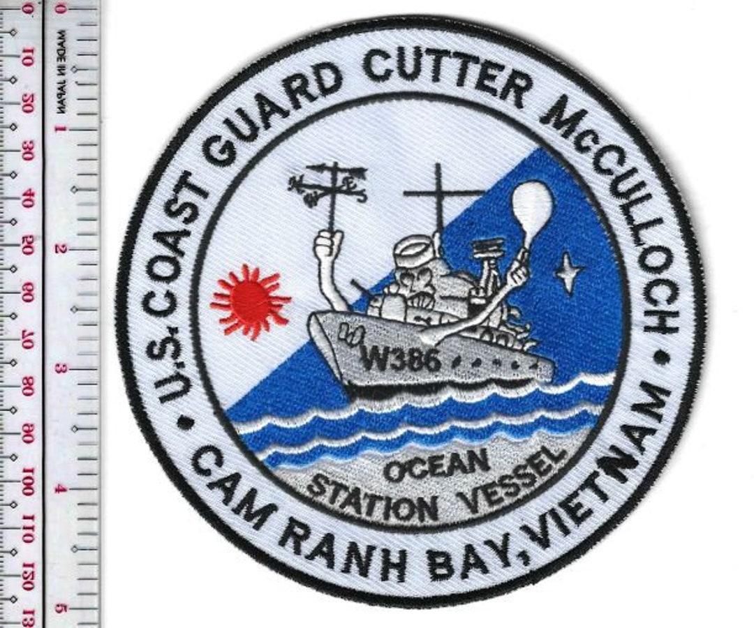 US Coast Guard Vietnam CG Cutter Mcculloch Whec-386 1972 Cam Ranh Bay ...