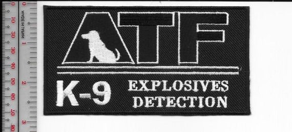 ATF K-9 Explosives Detection Dog Sniffing Team Alcohol Tobacco | Etsy