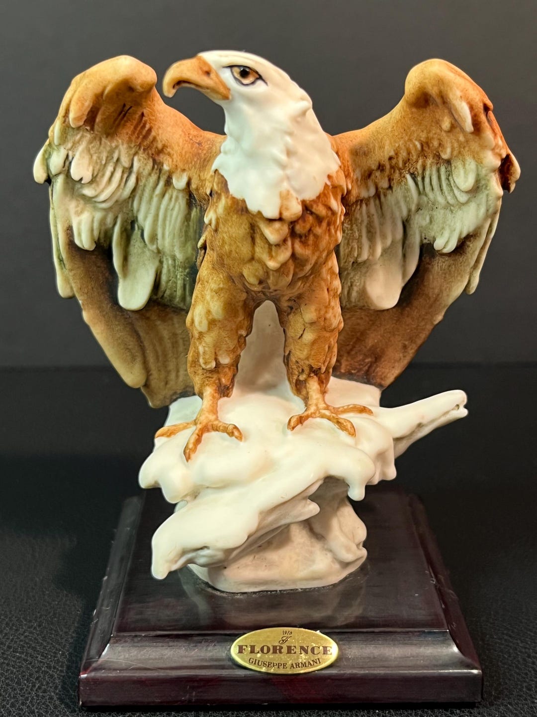 1985 Giuseppe Armani Florence Eagle on Snow Figure - Etsy