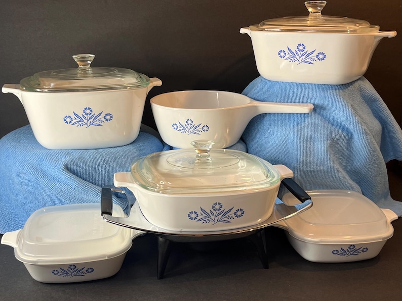 Vintage Corningware Blue Cornflower - Etsy