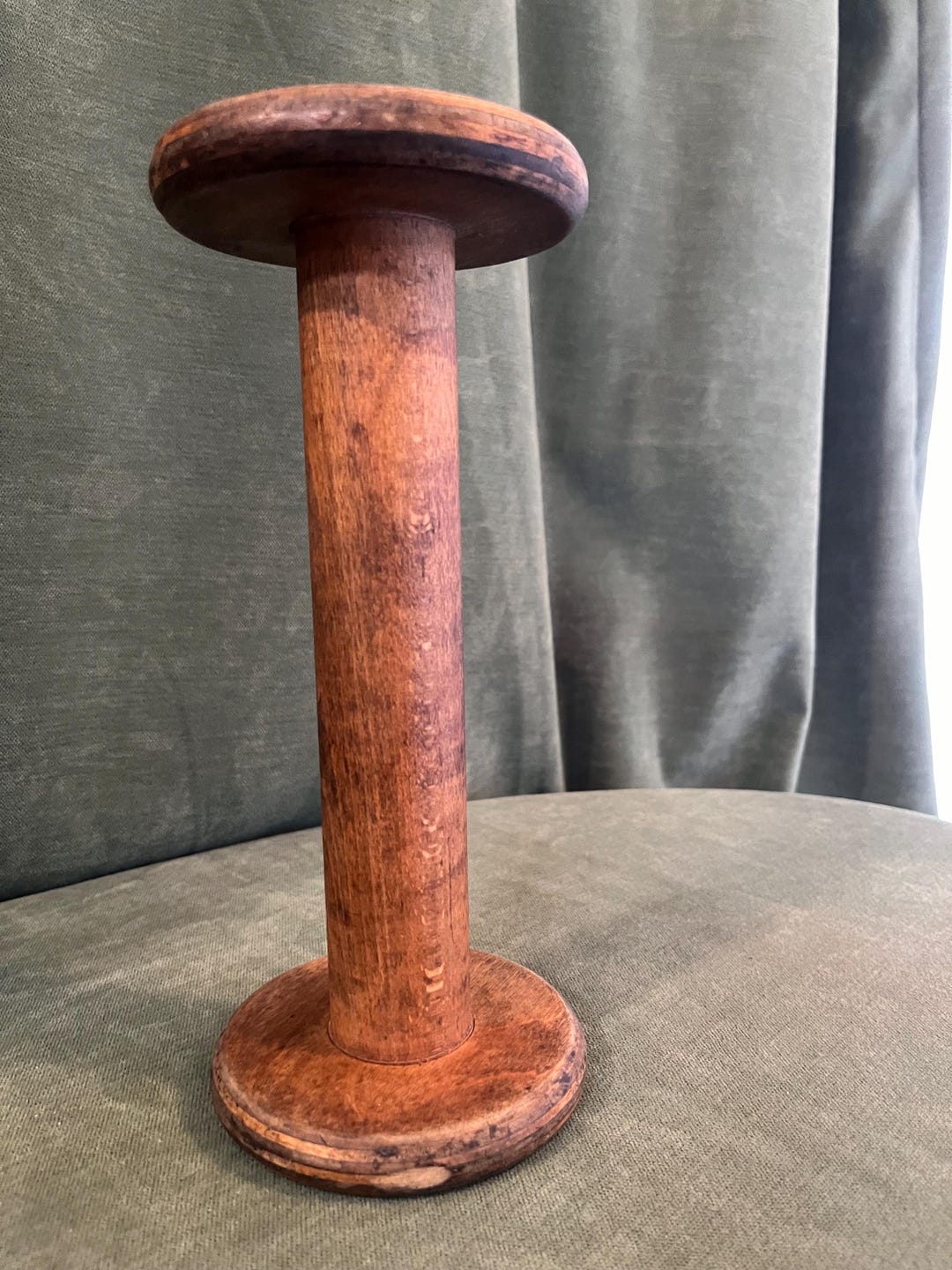 Large Vintage Wooden Sewing Spindle - Etsy