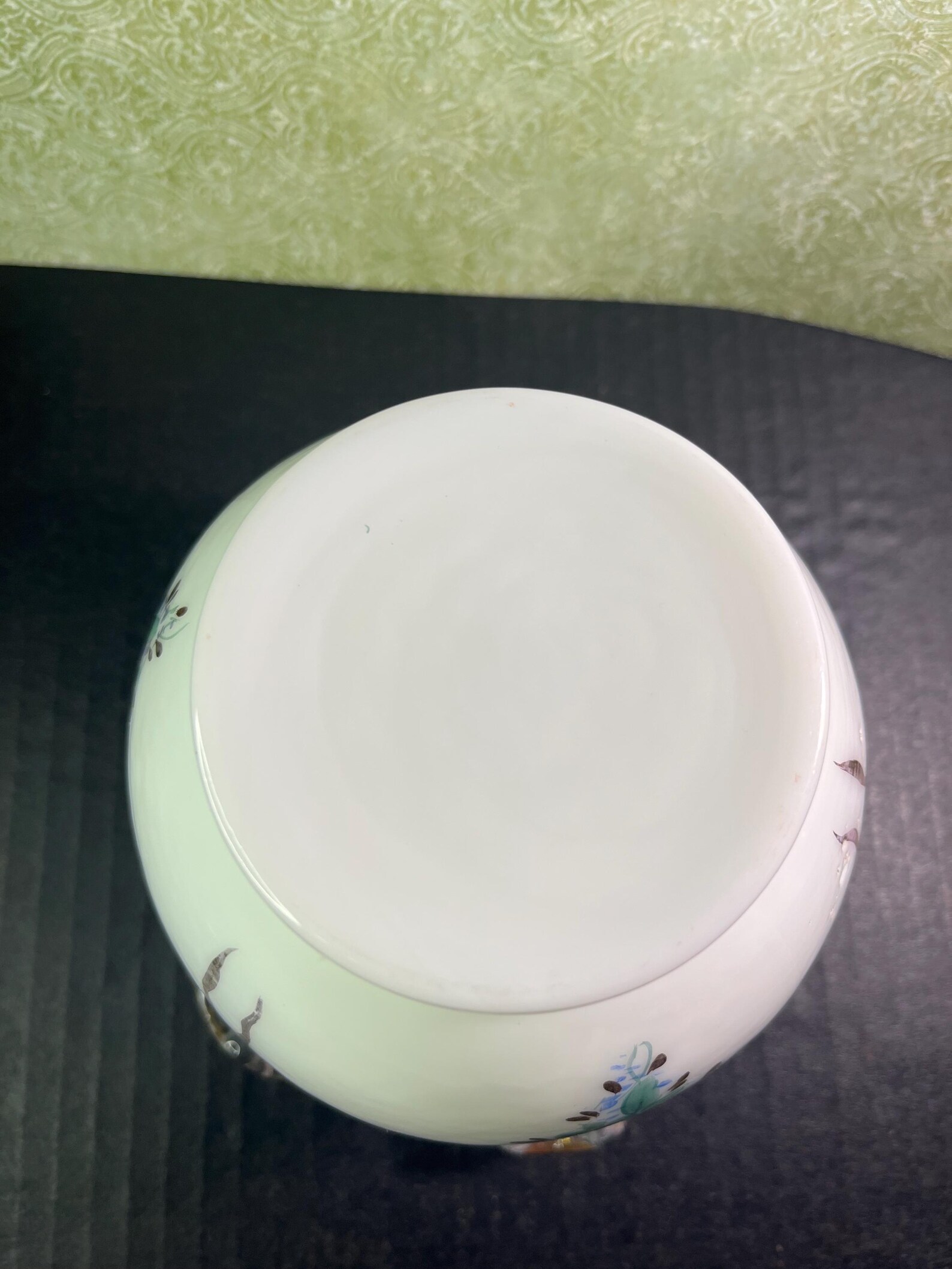 Vintage Fenton Charleton Vase: Hand-painted Floral Milk Glass Rose Bowl ...