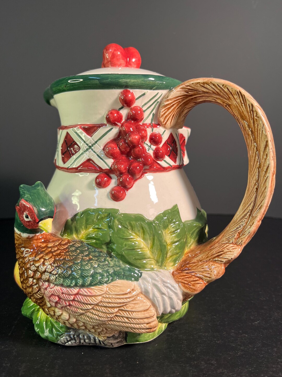 Noritake "royal Hunt "pheasant" Stoneware Teapot With Lid - Etsy