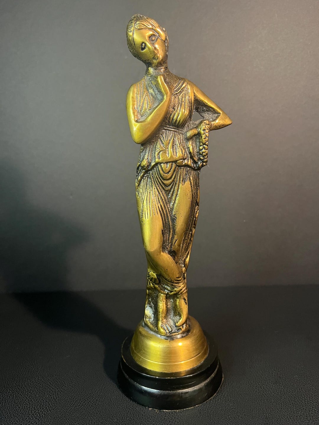 Vintage India Goddess Solid Brass Figure - Etsy
