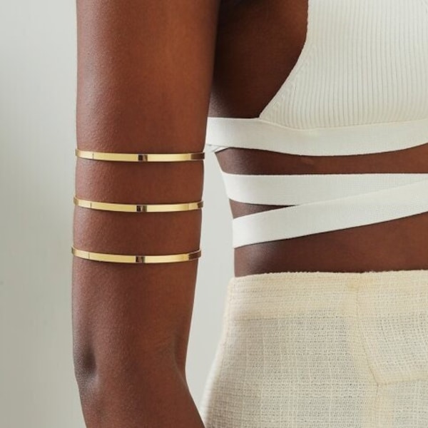 Gold Arm Cuff - Etsy