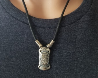 Tiki God Pendant Necklace 16"-22", Tiki God Amulet, Pacific Islander ...