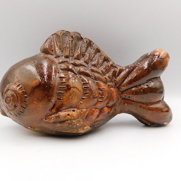 Clay Fish Sculpture - Etsy