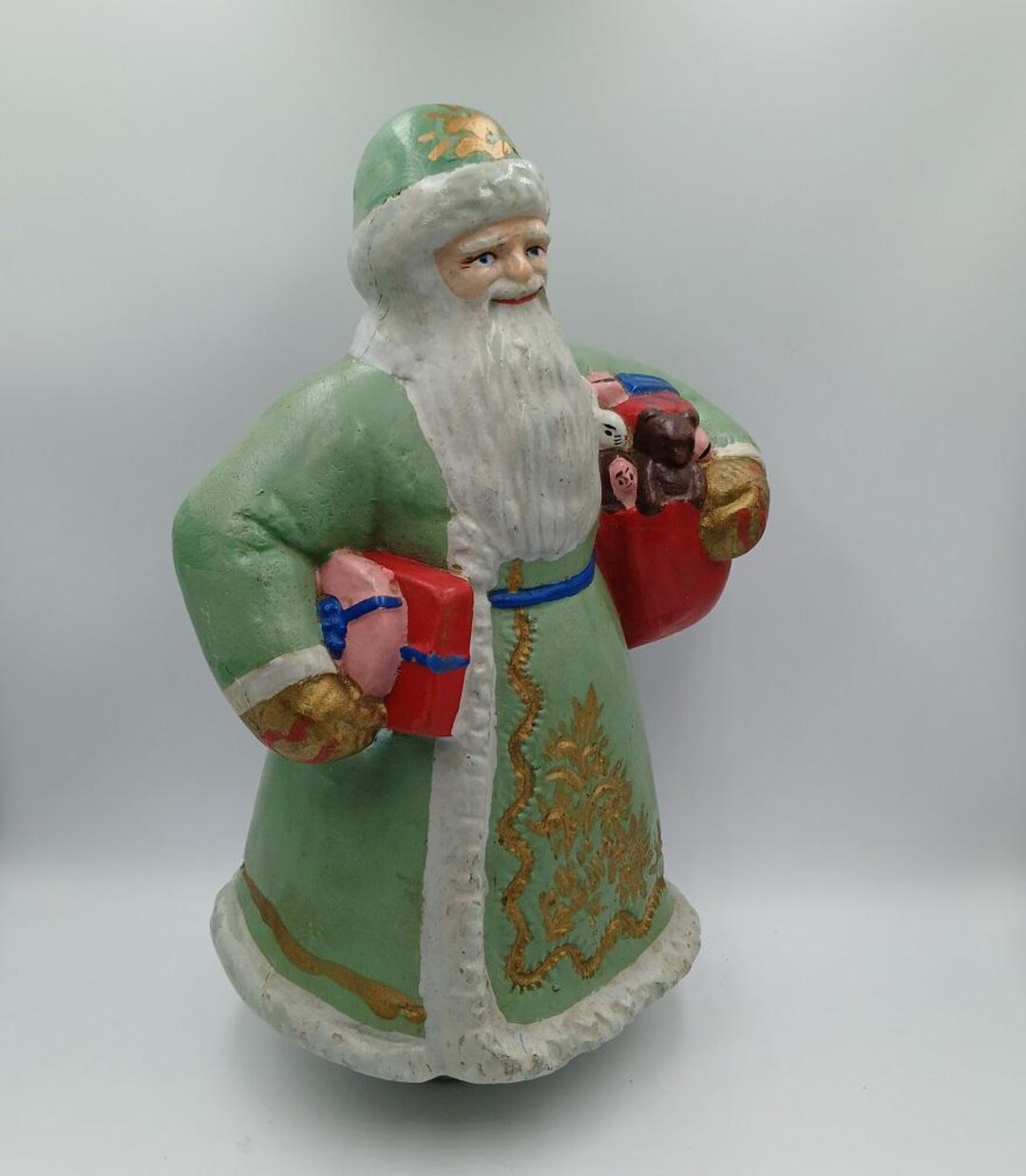 Soviet Toy, Vintage USSR Ded Moroz, Father Frost, Vintage Soviet Santa ...