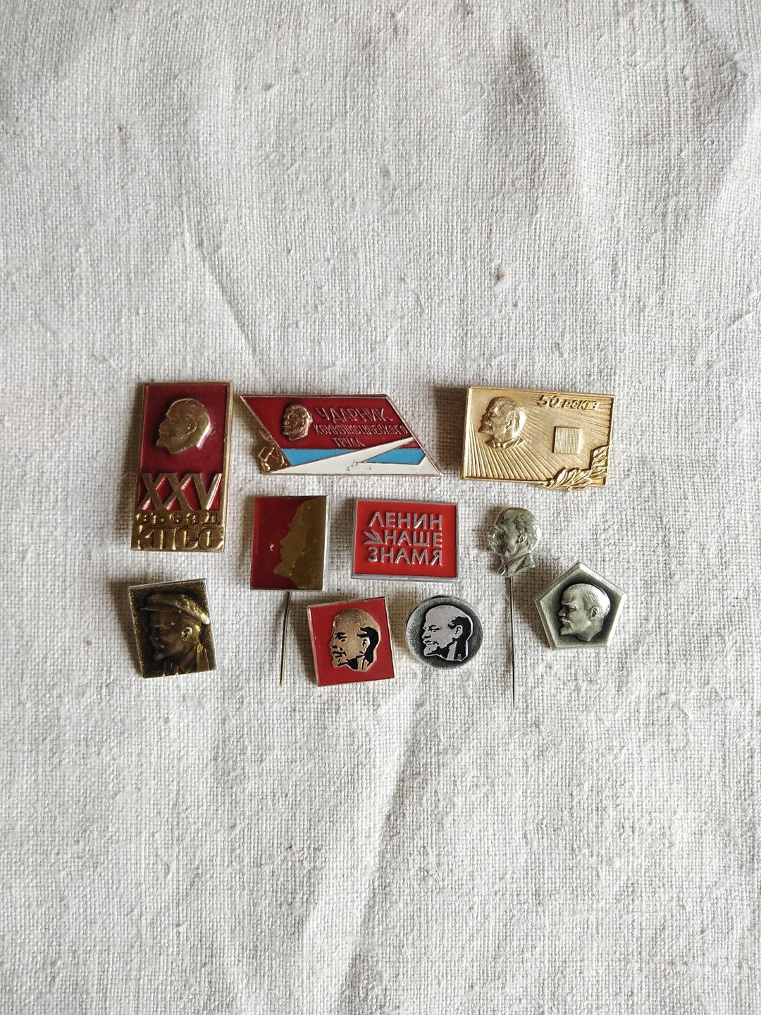 Soviet Badge Vladimir Leninjubilee Badgesoviet Vintage - Etsy