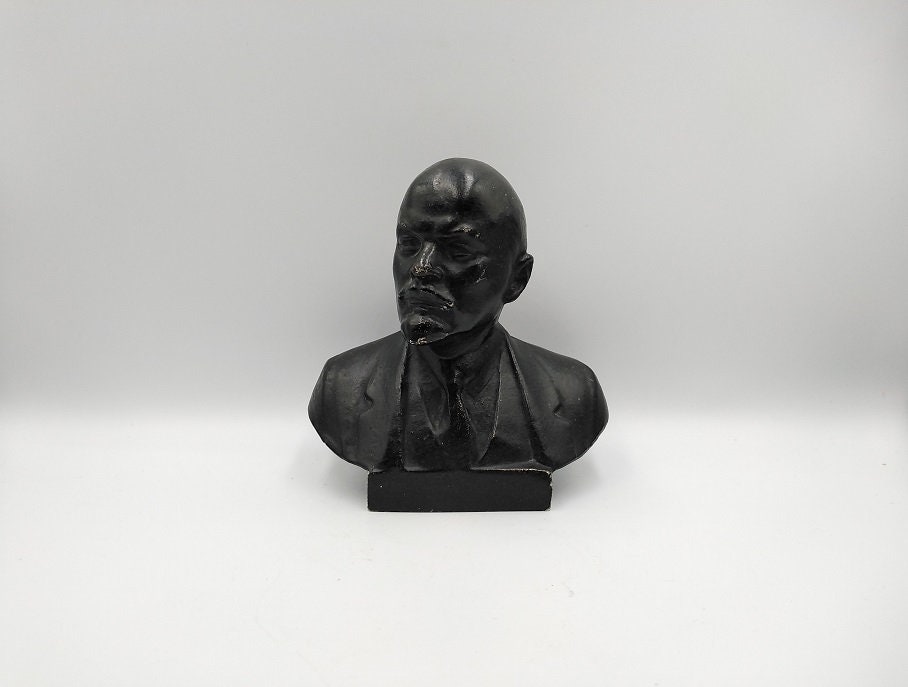 Vintage Bust Lenin Soviet Table Sculpture Collectible - Etsy