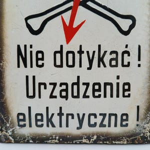 Vintage Table, Polish Vintage, Made in Poland, Antique Sign, Vintage ...