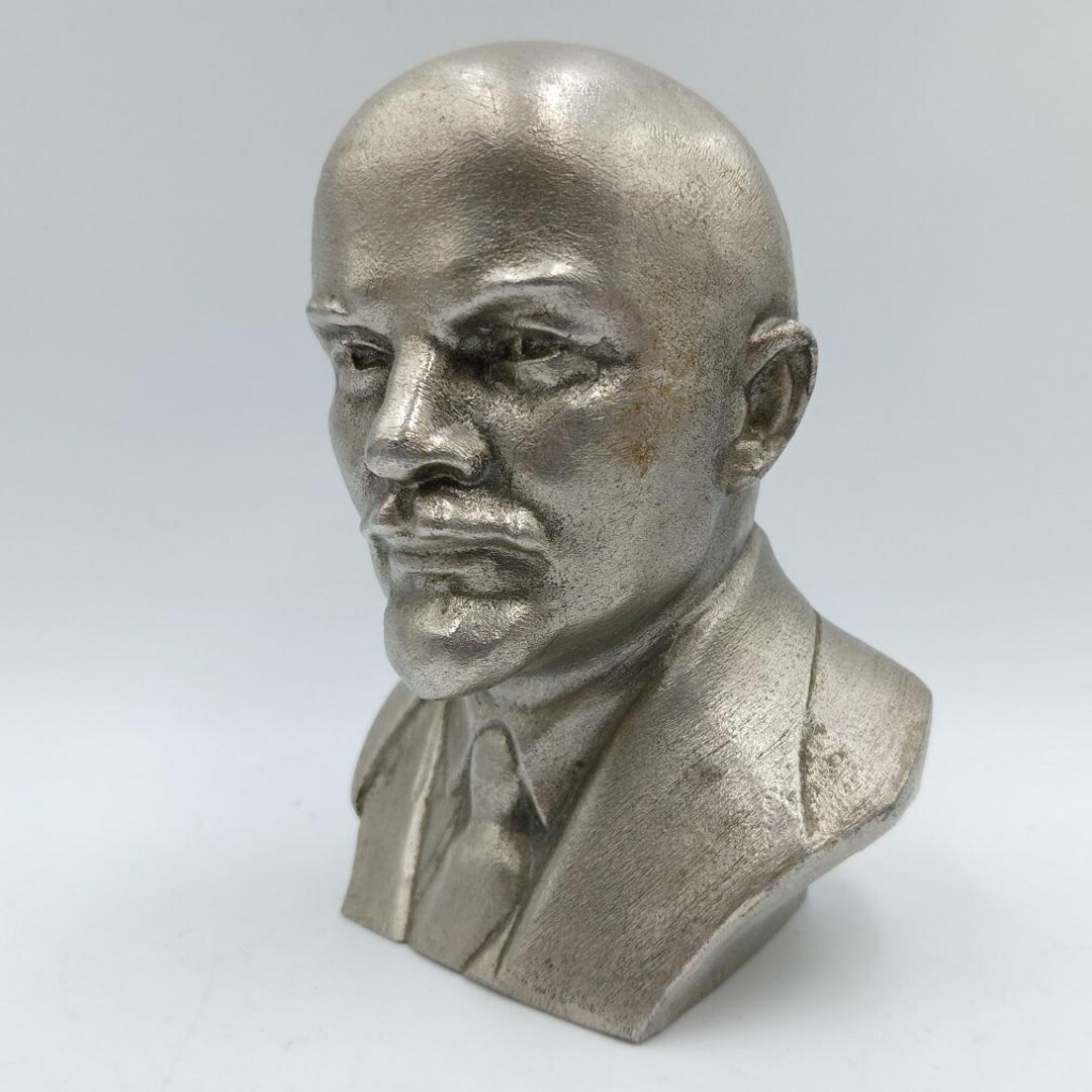 Bust of Vladimir Lenin, Soviet Figurine Desk Bust Lenin, Collectible ...