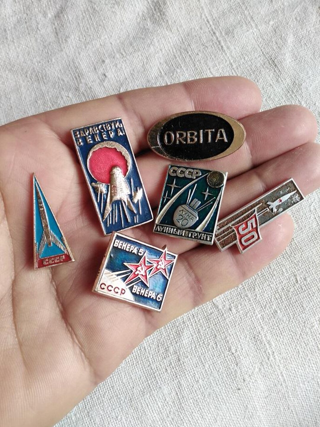 Soviet Signs Cosmos, Vintage Signs of the USSR, Soviet Space, Yuri ...