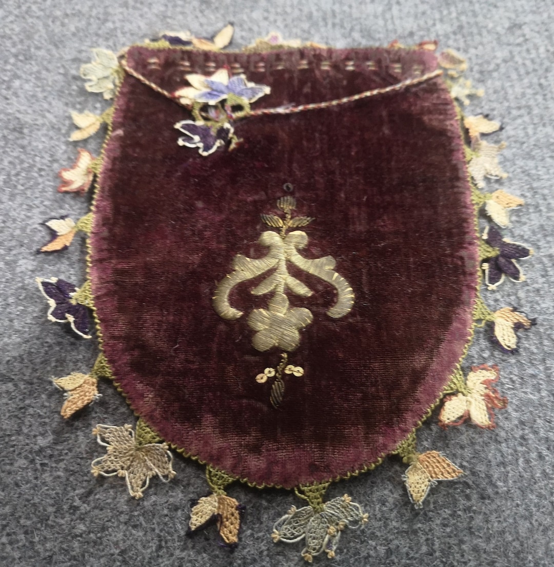 Antique Velvet Fligree Princes Wallet Velvet Wallet Antique ...