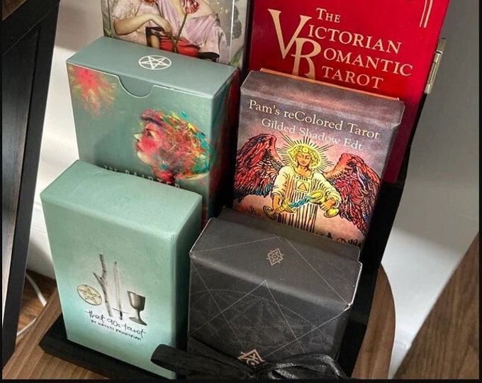 Tarot Cards Deck Display Stand Step Shelf Oracle or Tarot 2" Thick ...