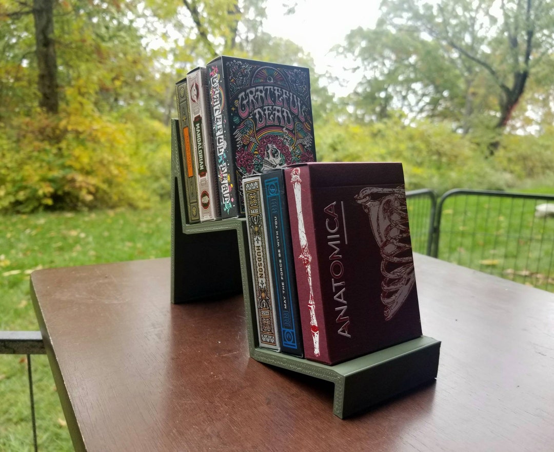3-deck Poker Playing Card Shelf / Tarot Display / Stand / Holder - Etsy