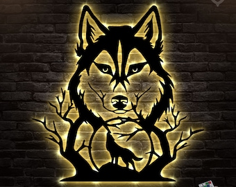 Wolf Home Decor | Etsy