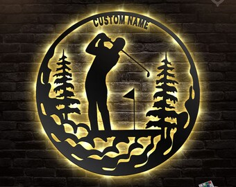 Golf Metal Wall Art | Etsy