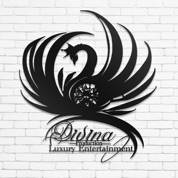 Wall Hangings Home Décor Logo Metal Wall Art With Led Lights Logo Sign ...