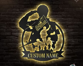 Military Metal Sign | Etsy