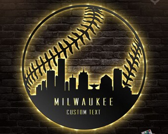 Baseball Metal Art | Etsy