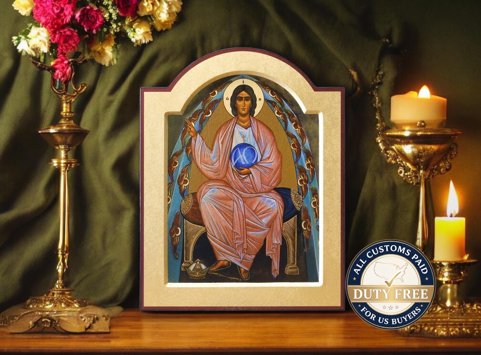 Icon GOD THE FATHER Hand Made, Perfect Present, Religious Picture ...