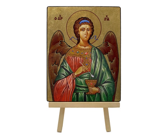 Icon ARCHANGEL RAPHAEL Rafael Hand Made Ikonen Icoon икона | Etsy