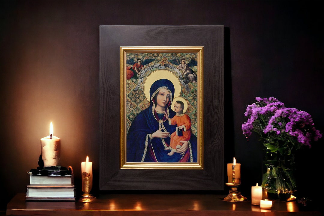 Painting Mother of God Hand Made Image Bild Handmade Icon, Perfect ...
